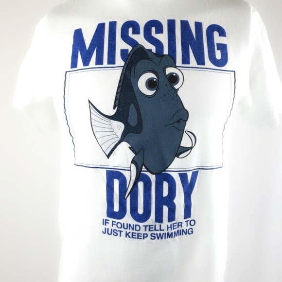 Disney | Tops | Disney Finding Dory Missing Dory Tshirt Size Xl | Poshmark